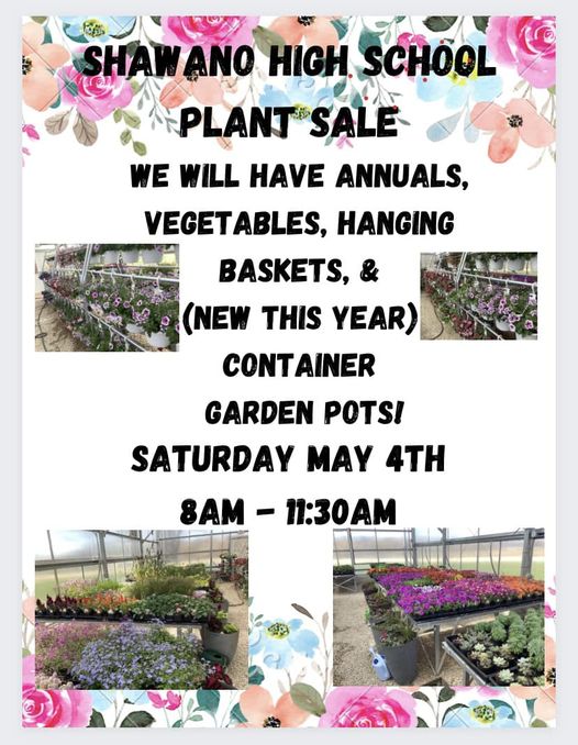 🪴 Shawano High School Plant Sale – Rural Northeast Wisconsin Families