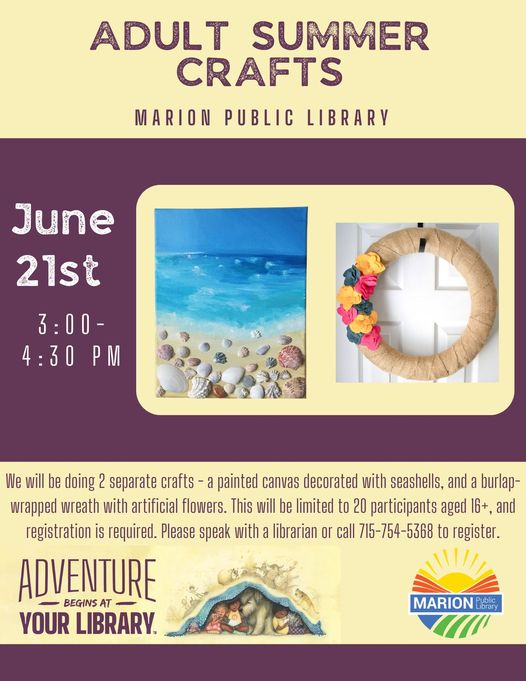 Adult Summer Crafts – Rural Northeast Wisconsin Families