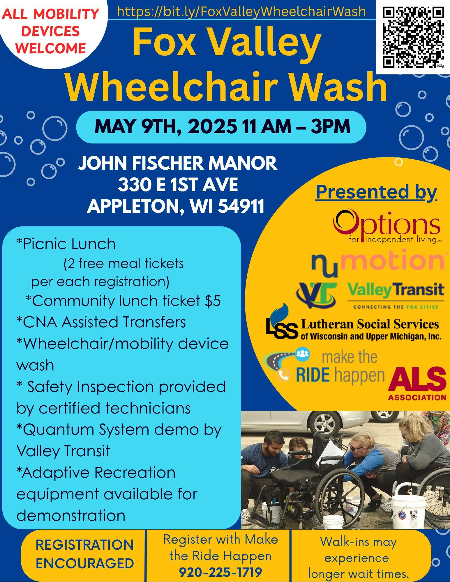 Wheelchair Wash – Rural Northeast Wisconsin Families